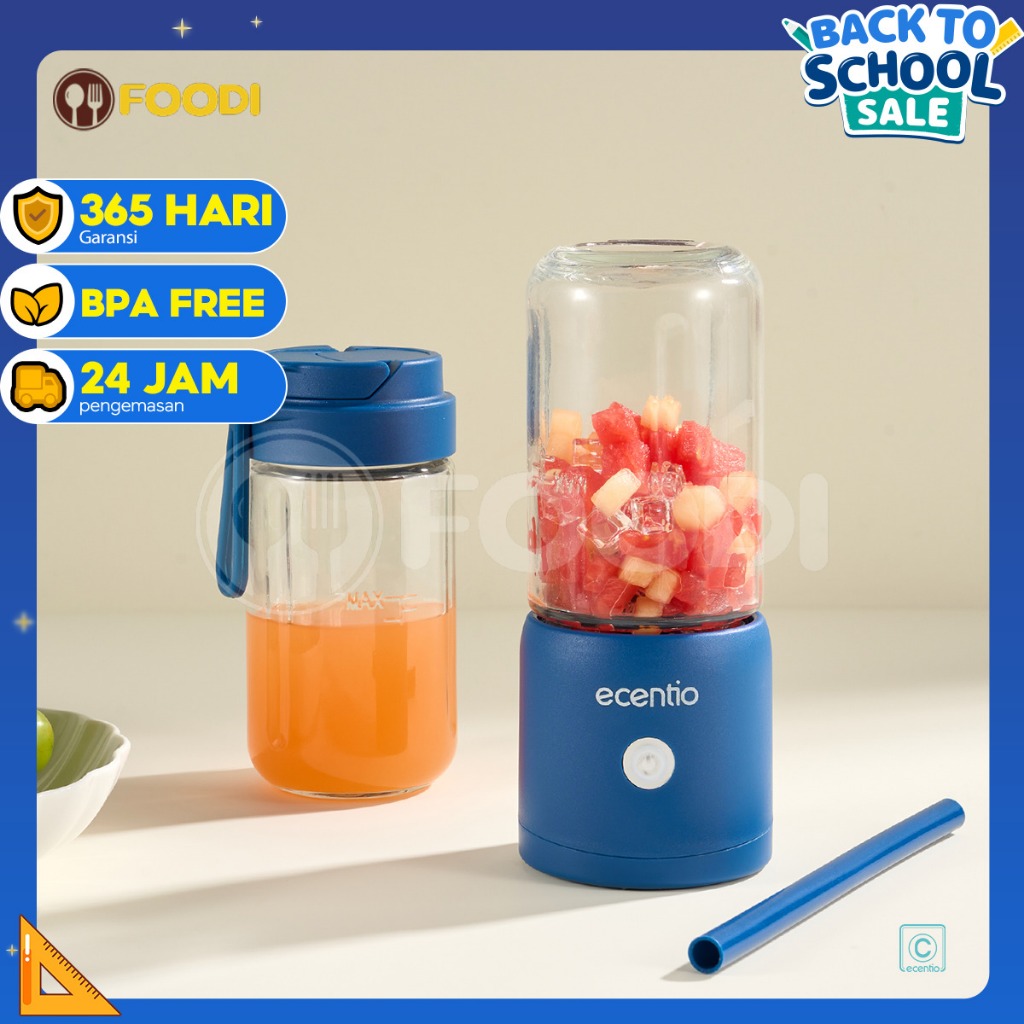 Jual Ecentio juicer blender jus portable/blender mini portable Kaca/juicer portable 6/8/10/12 ...