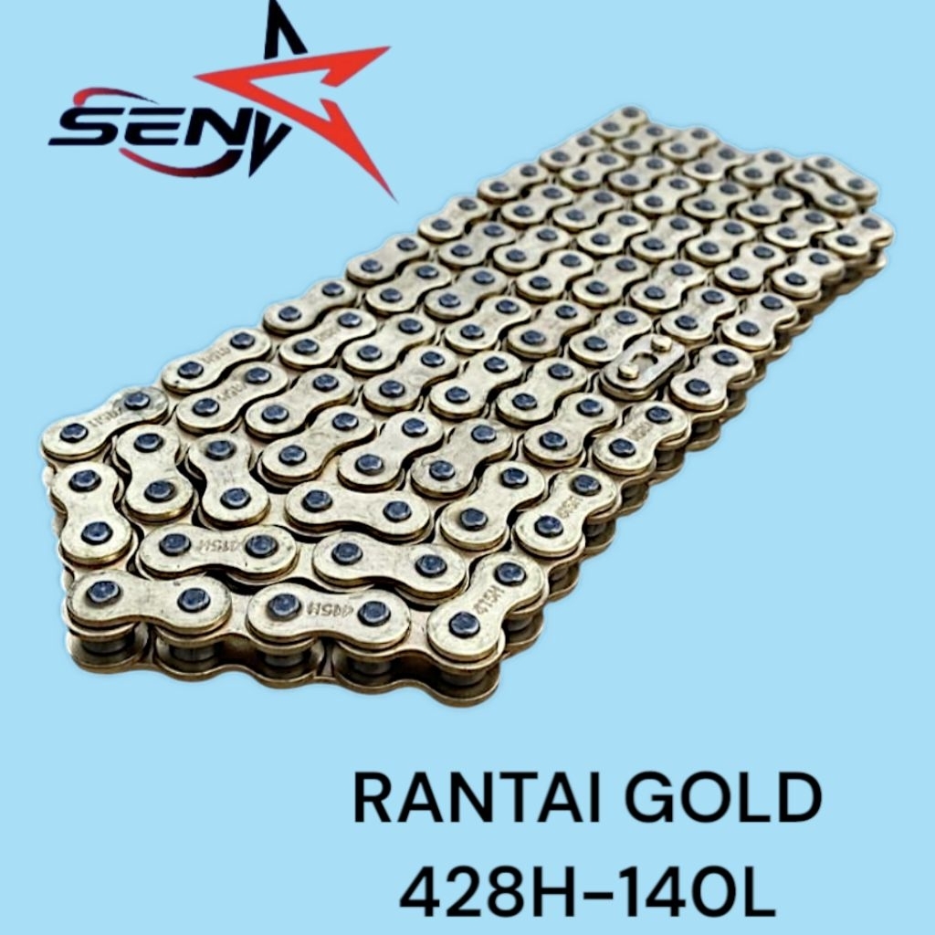 Jual Rantai Gold 428H 130L 140L Golden,Rantai Gold 428 415 | Shopee ...
