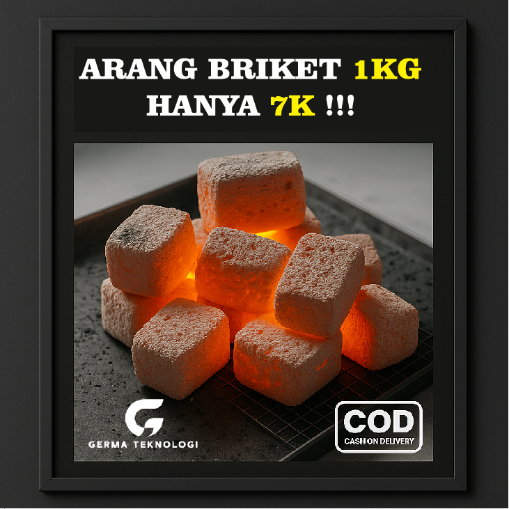 Jual Arang Briket Tahan Lama Briket Arang Batok Kelapa BBQ Murah A18 ...
