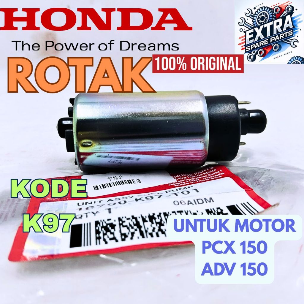 Jual FUEL PUMP ROTAK KODE-K97 ASLI ORIGINAL HONDA AHM PCX 150 HYBRID ...