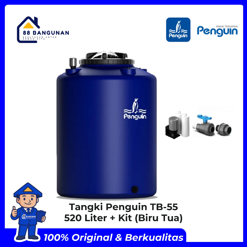 Jual Penguin Tangki Tandon Toren Air General Tank Set TB-55 520 Liter ...