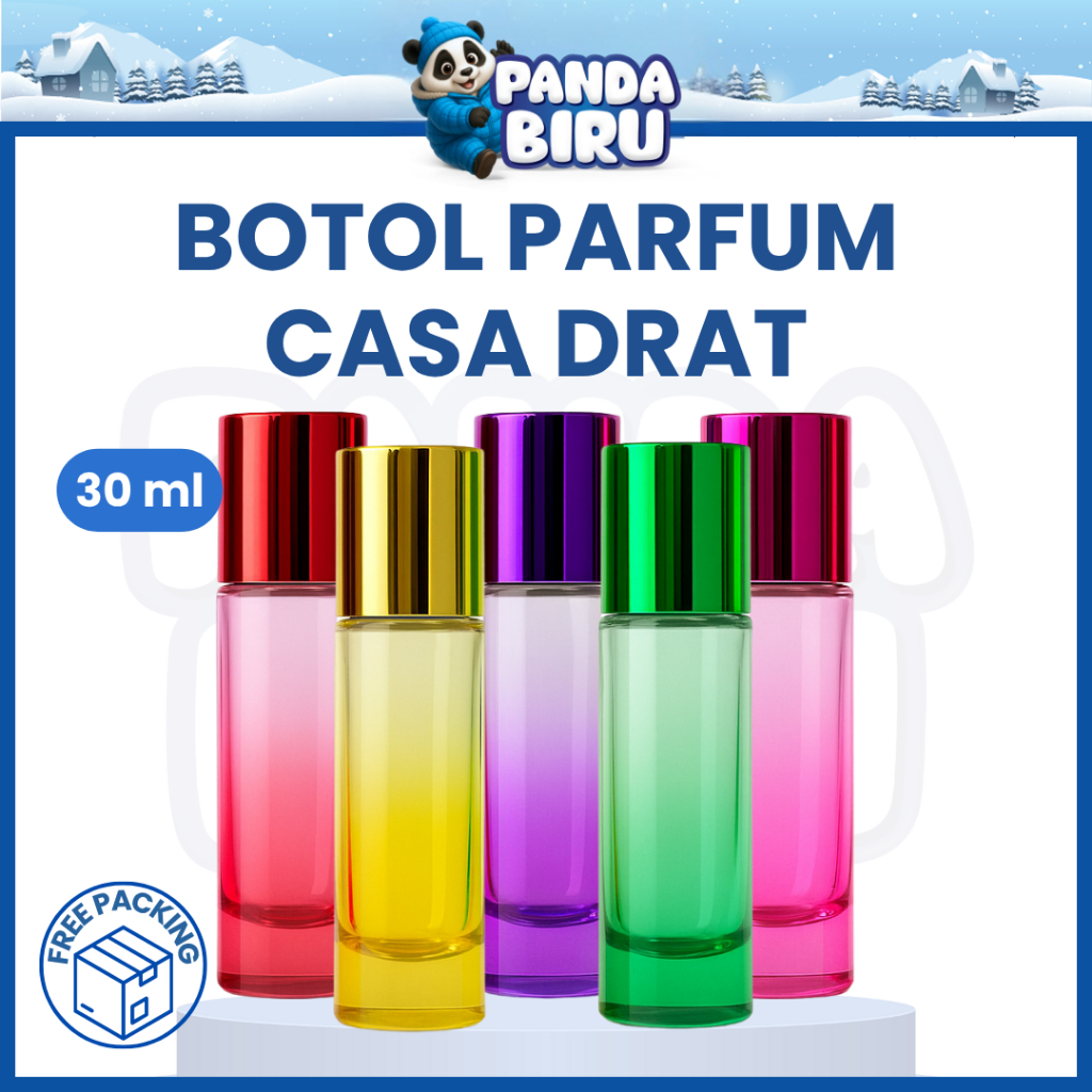 Jual Botol Parfum Casa Drat 30ml Warna / Botol Minyak Wangi Beling Kaca ...