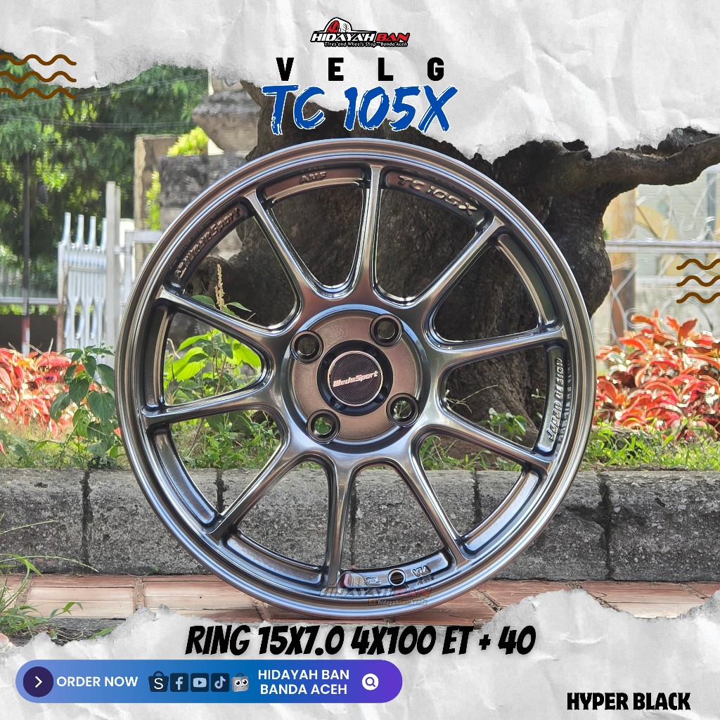 Jual VELG TC 105 RING 15X7.0 PCD 4X100 ET 40 | Shopee Indonesia
