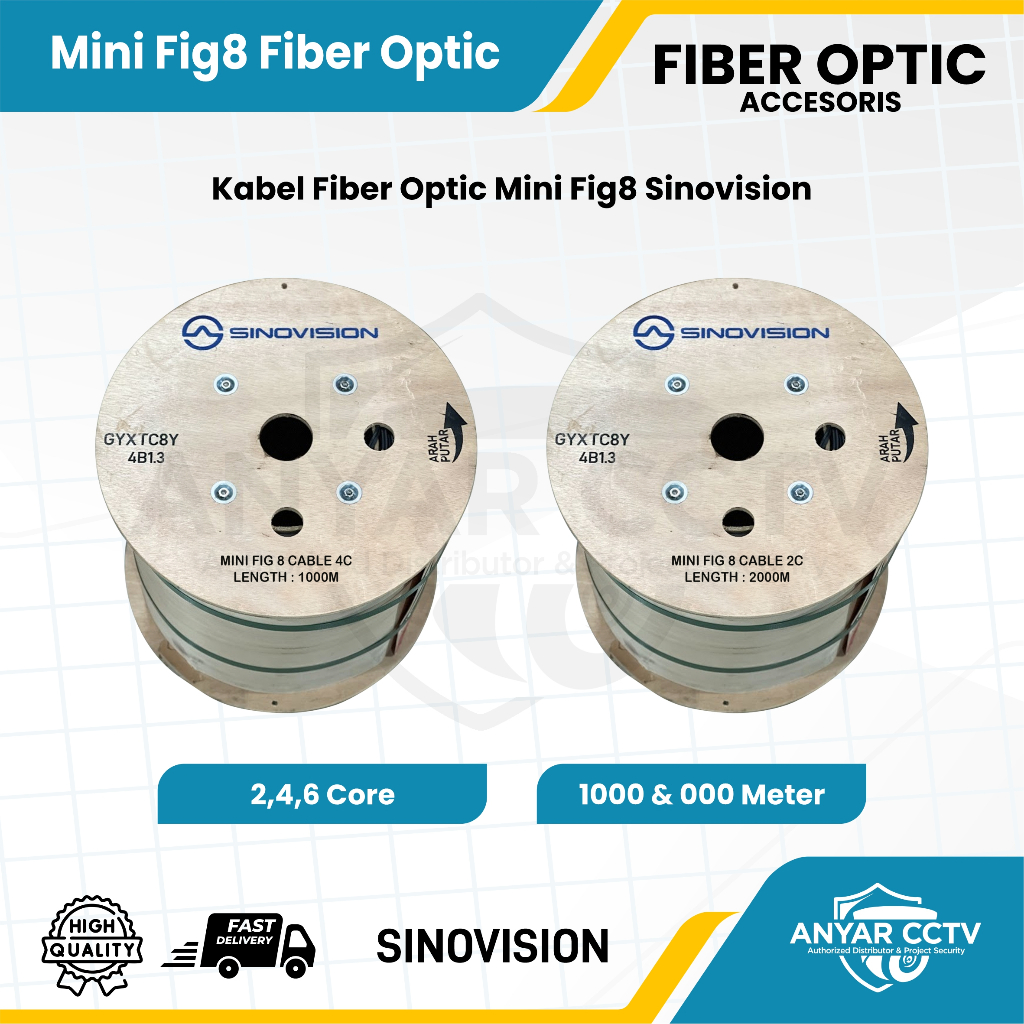 Jual Kabel Fiber Optic FIG8 2 4 6 CORE Jelly Tube 1000M / 2000M ...