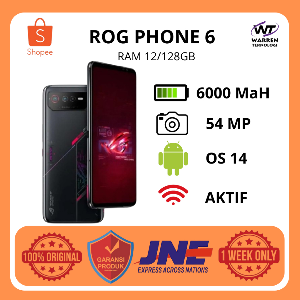 Jual ASUS ROG 6 SERIES RAM 8GB 256 GB SECOND ORI LIKE NEW | Shopee Indonesia