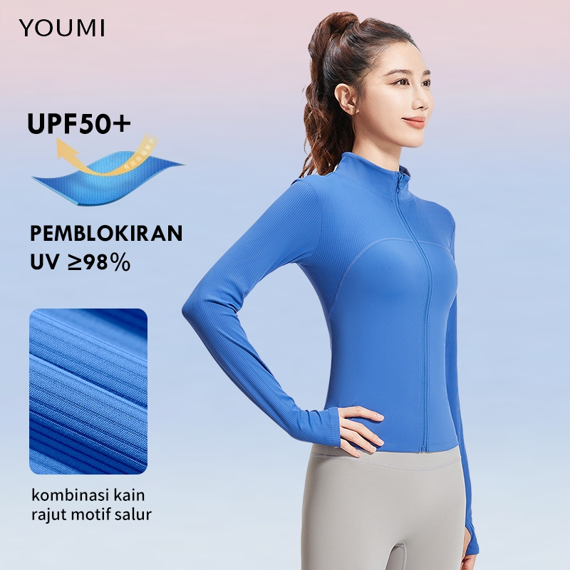 Jual YOUMI Jaket Anti Uv Protection Olahraga Wanita Korean Style ...