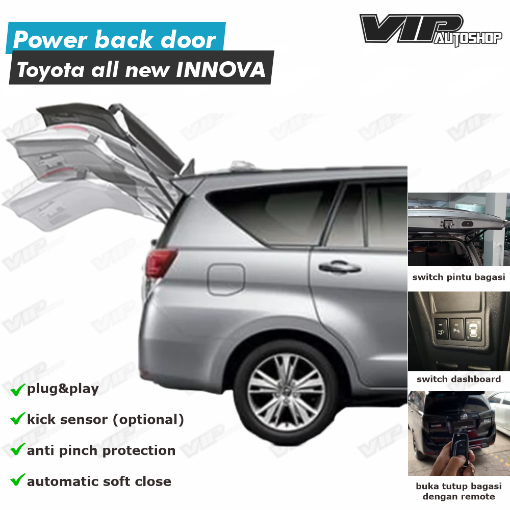 Jual All New INNOVA Q / VENTURER 2016-2025 Power Back Door TailGate ...
