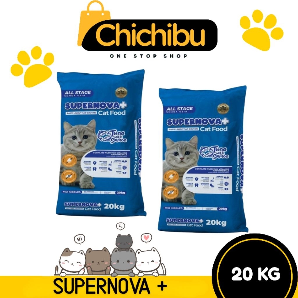 Jual Supernova Cat Dry Food Makanan Kucing Kering Tuna Salmon All ...