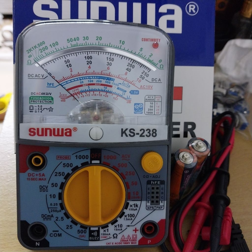 Jual Multitester Multimeter Avometer Sunwa KS-238 Analog Otiginal ...