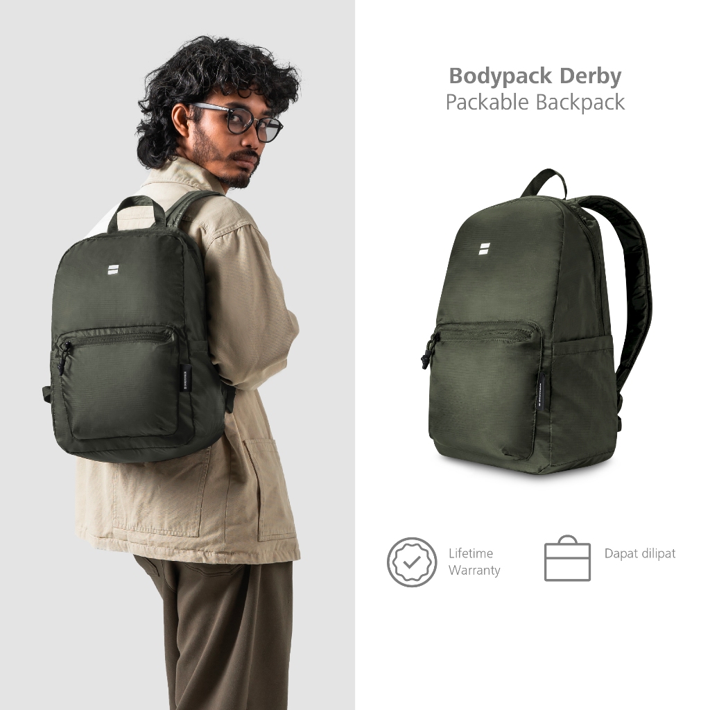 Jual Bodypack Derby Daypack Tas Ransel Kuliah Sekolah Travel Packable ...