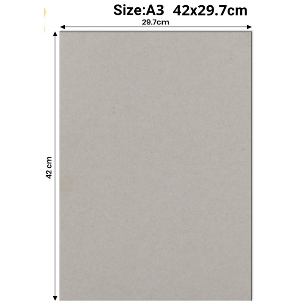 Jual grey board A3 kertas karton tebal murah | Shopee Indonesia