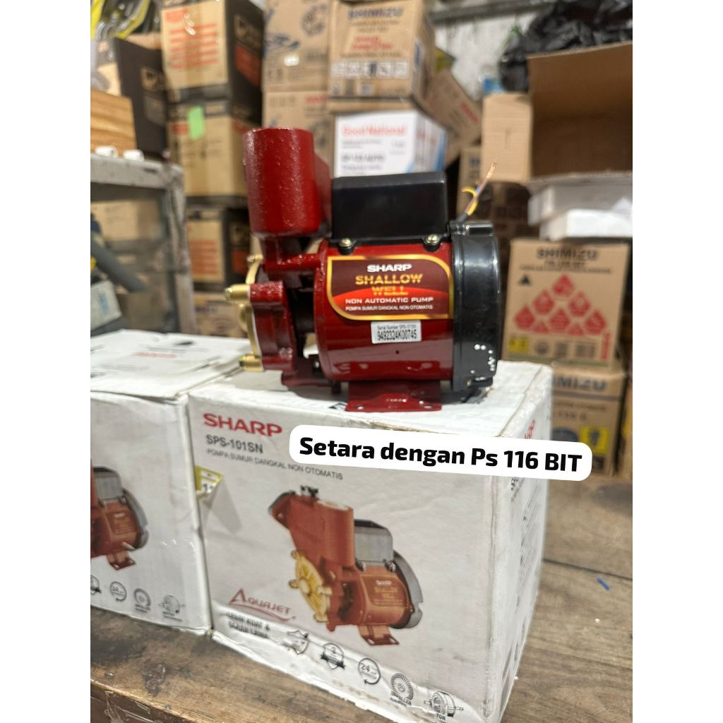Jual Pompa Air SHARP SPS 101 SN / Pompa Rumah Tangga Manual setara dgn ps 116 bit | Shopee Indonesia