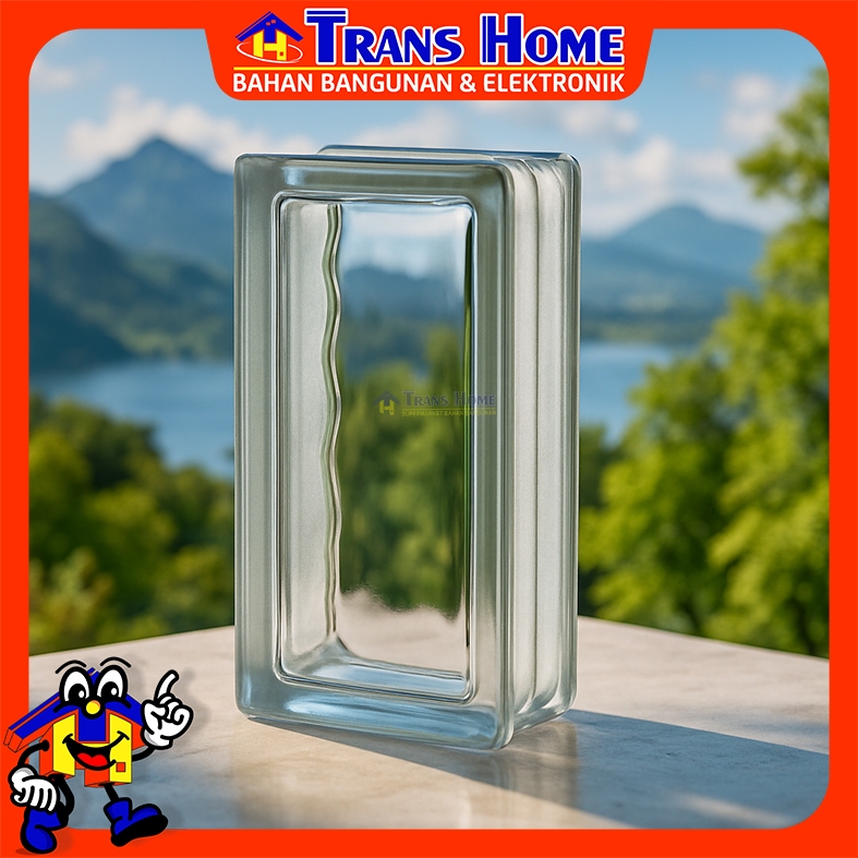 Jual GLASS BLOCK MULIA CLEAR 9 x 19 cm | Kaca Hias Transparan Premium ...