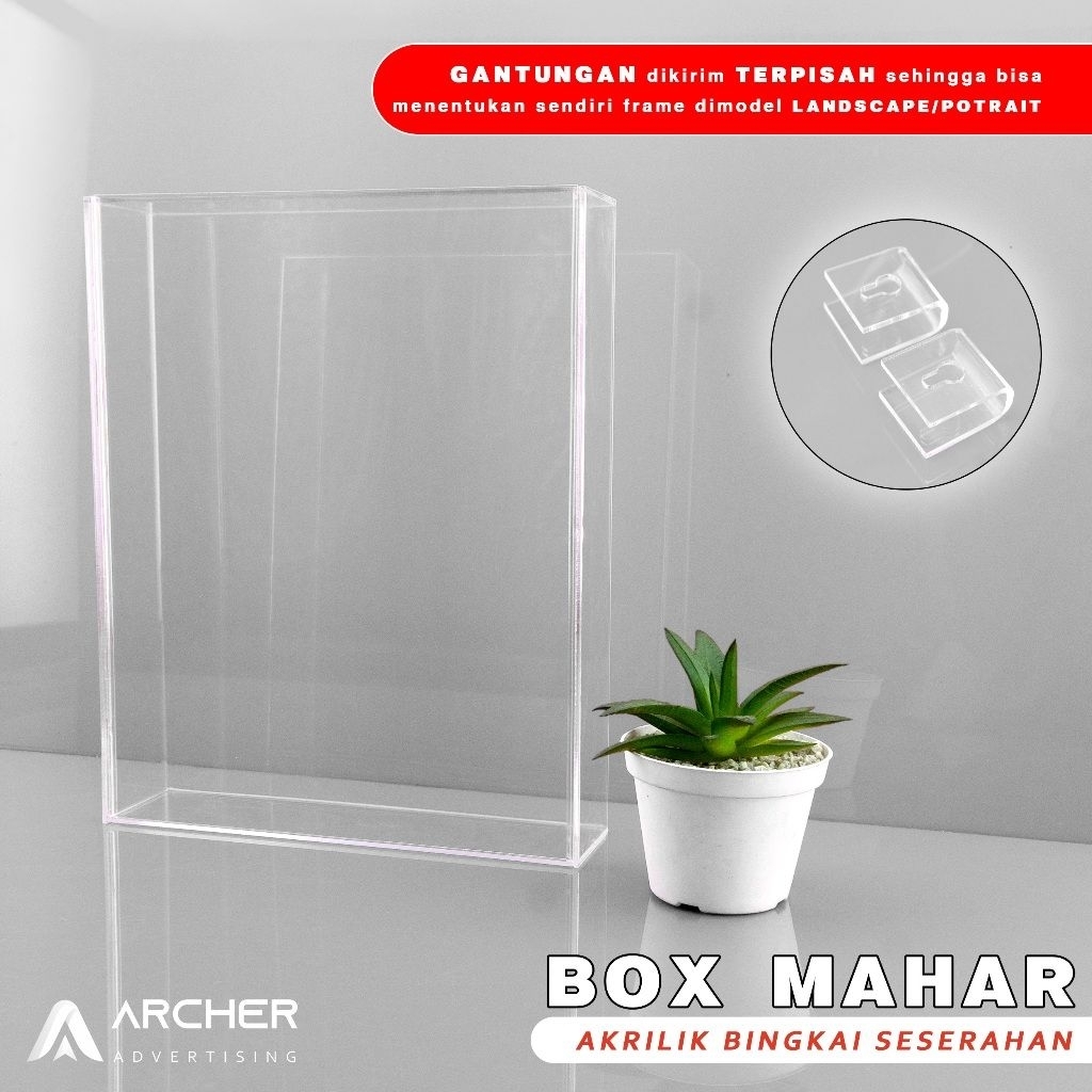 Jual Kotak bingkai box mahar bahan akrilik 25x30 | Shopee Indonesia