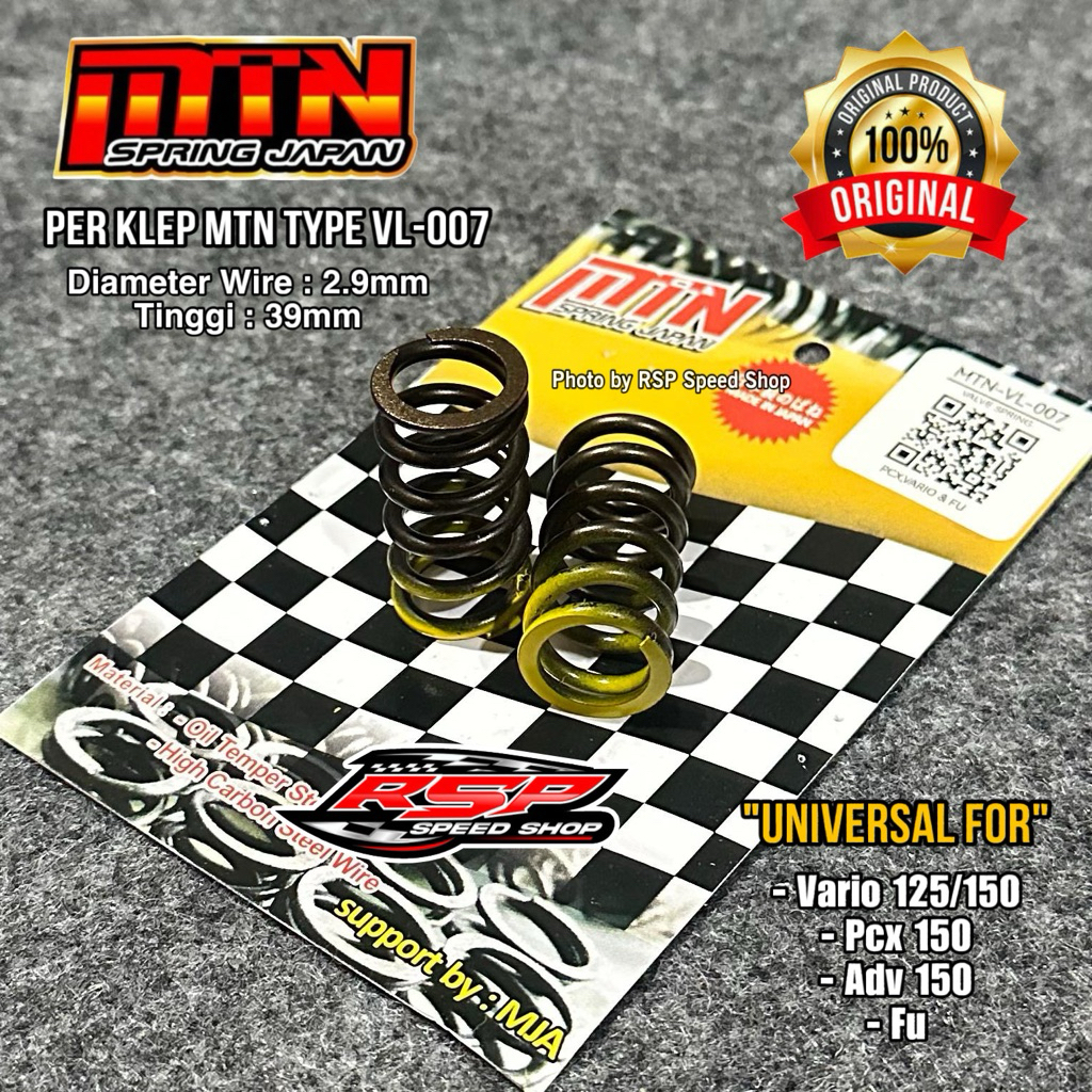 Jual PER KLEP MTN TYPE VL-007 VARIO 125 VARIO 150 PCX 150 ADV 150 SATRIA FU ORIGINAL MTN SPRING ...
