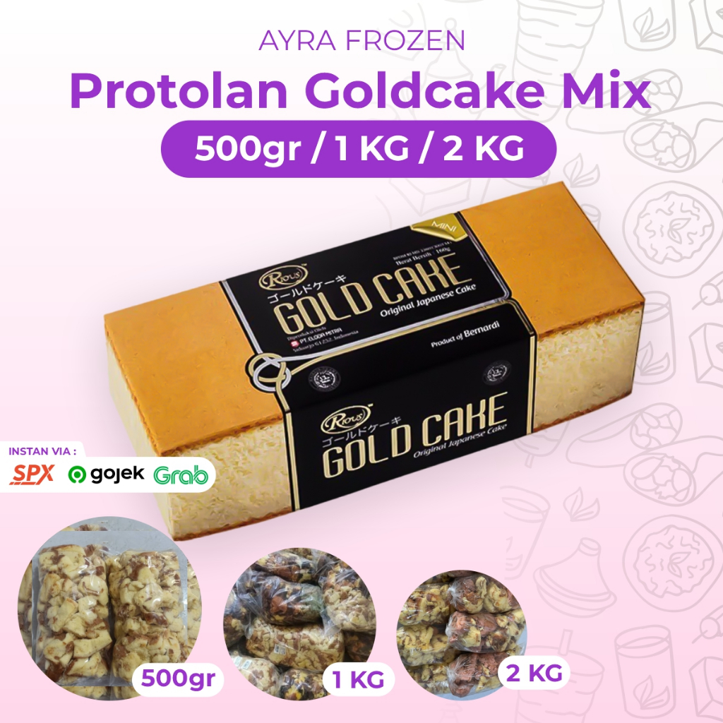 Jual Bernardi Rious Japanesse Gold cake Rework 2KG - Protolan Goldcake Expired Panjang - Roti ...