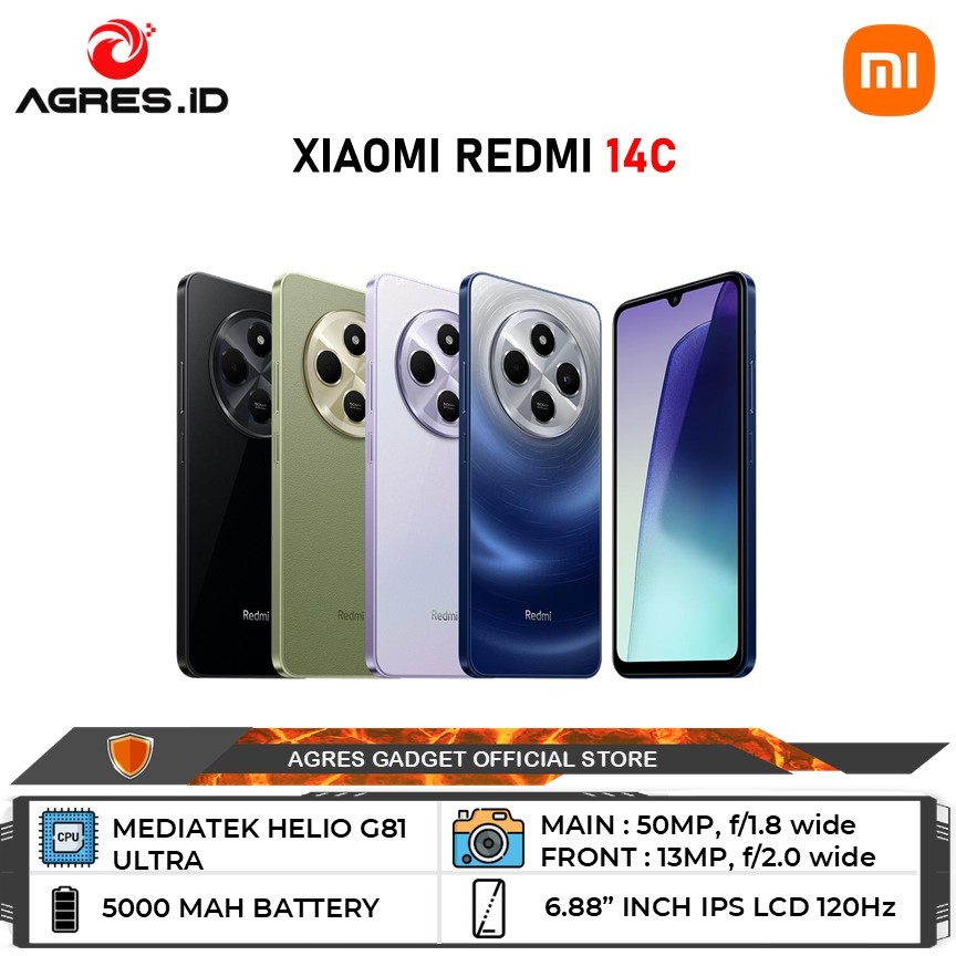 Jual XIAOMI Redmi 14C 6GB/128GB I 8GB/256GB Garansi Resmi Xiaomi ...