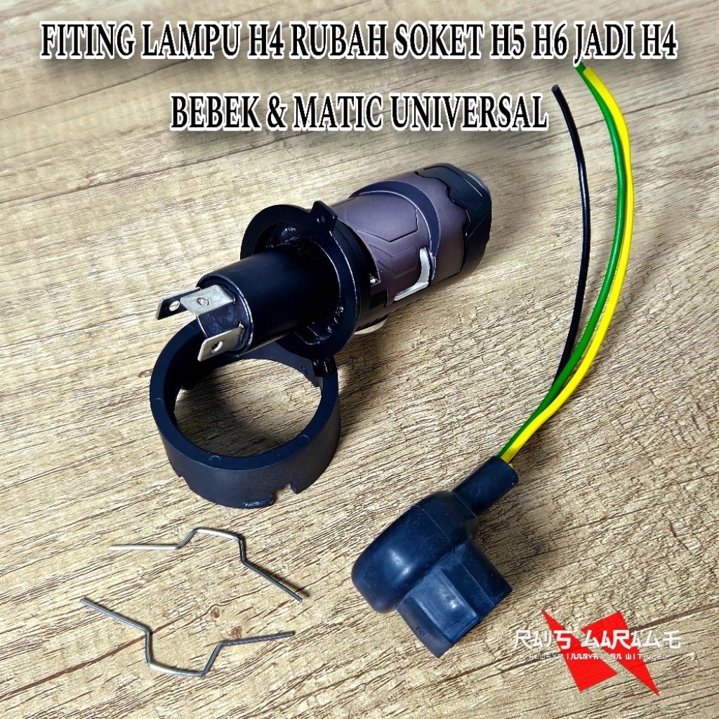 Jual COD DUDUKAN LAMPU H4 FITING LAMPU H4 BREKET LAMPU H4 MERUBAH SOKET ...