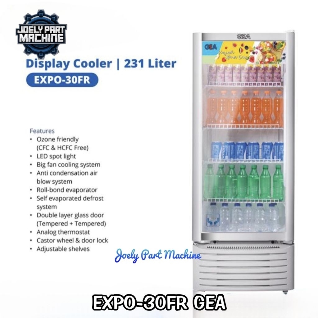 Jual Showcase 231 Liter / Lemari Pendingin EXPO-30FR GEA | Shopee Indonesia