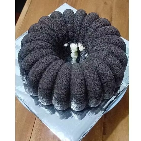 Jual bolu ketan hitam keju lumer/ bolu kukus ketan hitam loyang 18cm ...