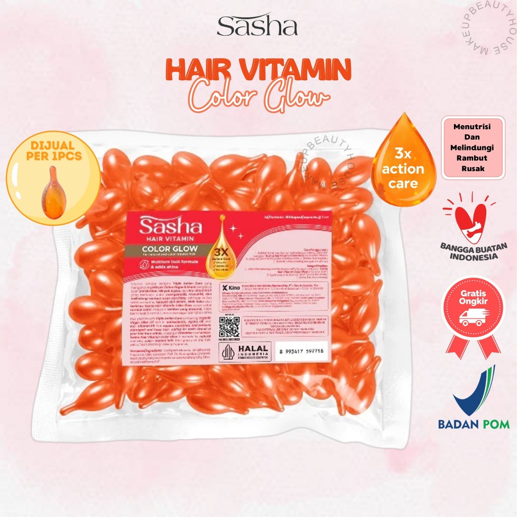 Jual SASHA Hair Vitamin Color Glow - Vitamin Rambut 1 EA | Shopee Indonesia