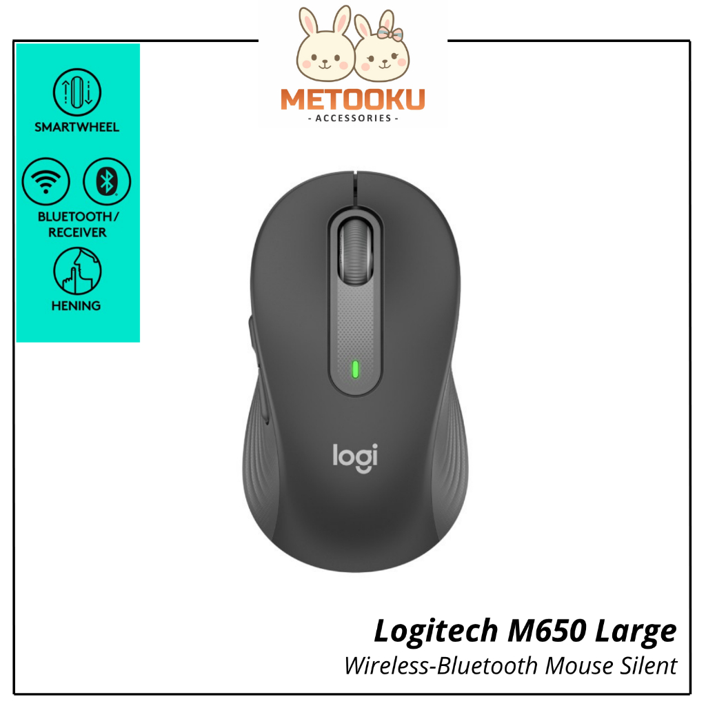 Jual Logitech M650L Signature Mouse Silent Wireless Bluetooth Size M 650 Large M650 L | Shopee ...