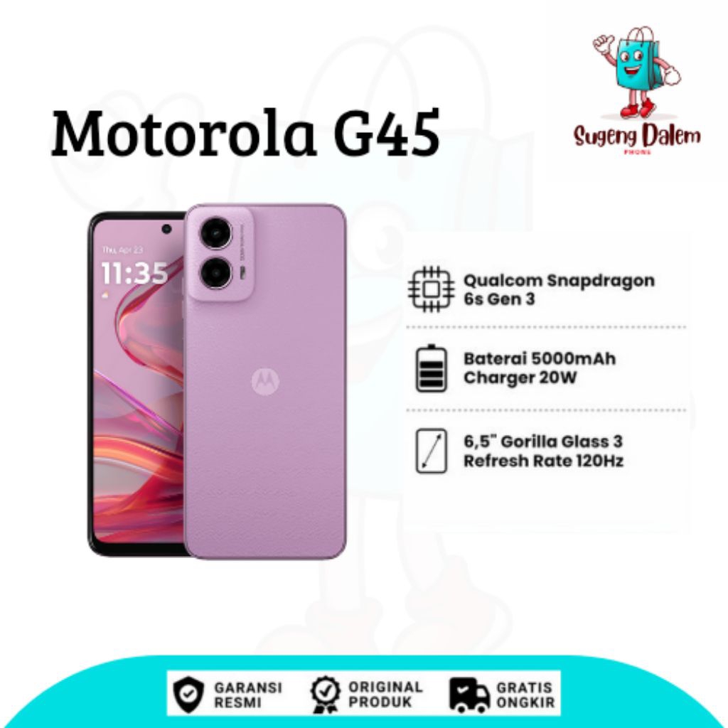 Jual Motorola G45 8/128GB 8/256GB Garansi Resmi | Shopee Indonesia