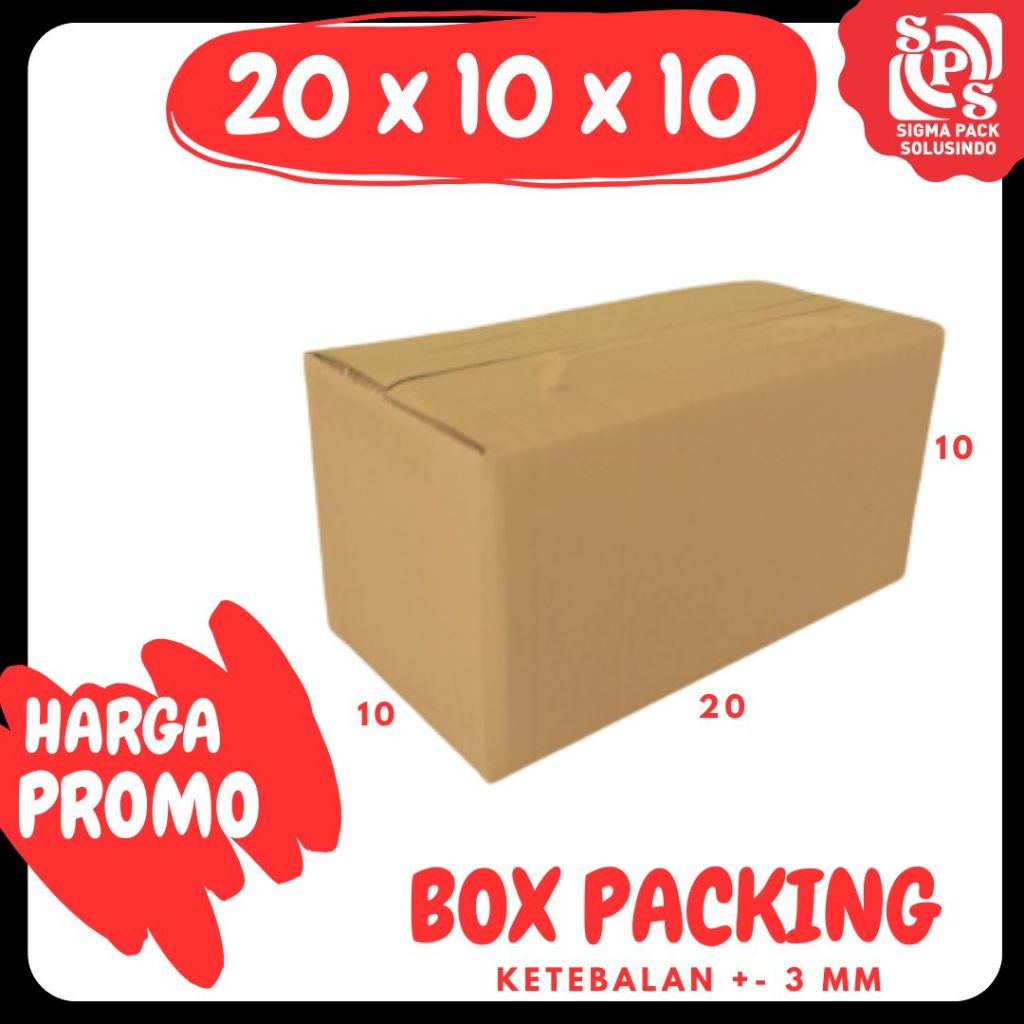 Jual kardus 20x10x10 Kardus A1 / box 20x10x10 Packing / Dus 20x10x10 ...