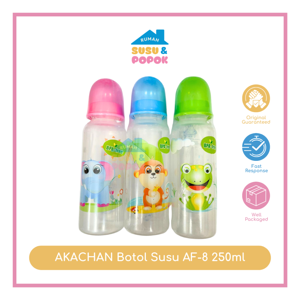 Jual AKACHAN Botol Susu AF-8 250ml | Shopee Indonesia