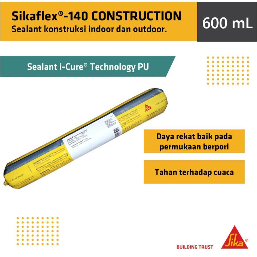 Jual Sika Sikaflex 140 construction sealant hyflex concrete grey 600ml | Shopee Indonesia