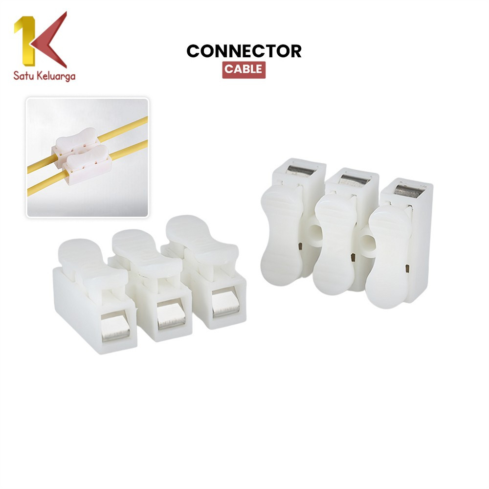 Jual 1K Quick Connect 2 Wire Spring Konektor Kabel Listrik C1077 ...