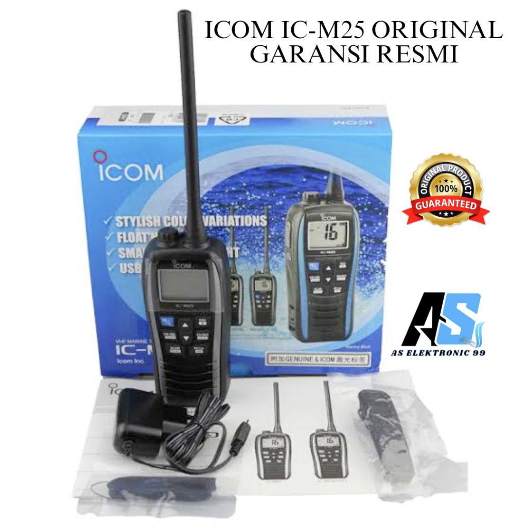 Jual HT ICOM IC-M25 RADIO HT MARINE VHF ( ORIGINAL ) | Shopee Indonesia