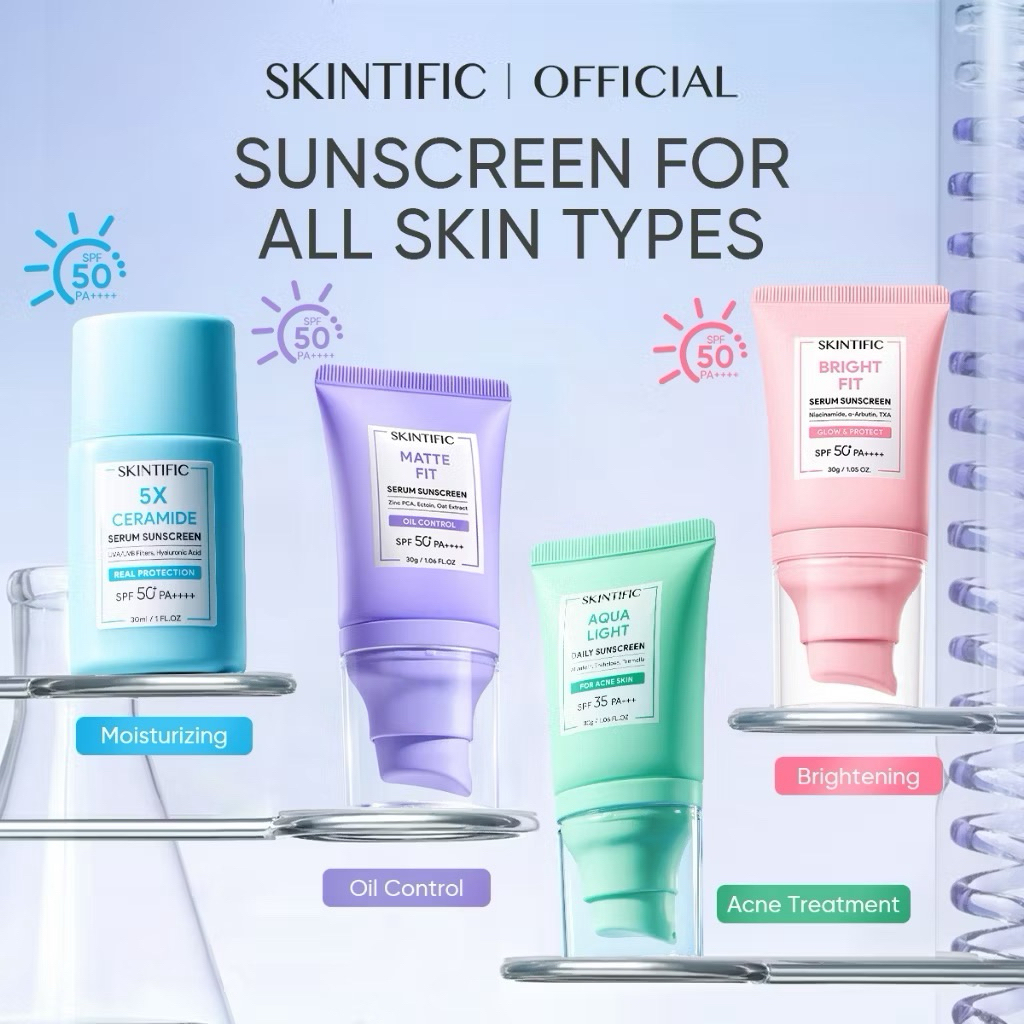 Jual SKINTIFIC UV Shield Sunscreen All Series - SPF50+ SPF35 PA ...