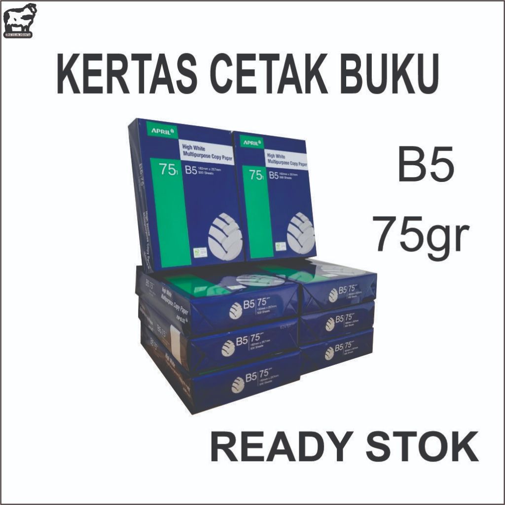 Jual Kertas HVS B5 1 rim 75 gr April, Digunakan Cetak Buku Sekolah ...