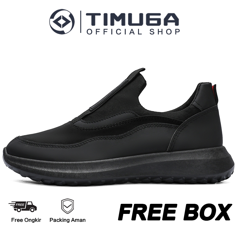Jual TIMUGA Sepatu Slip On Pria Sneakers Casual Sport Running Shoes ...