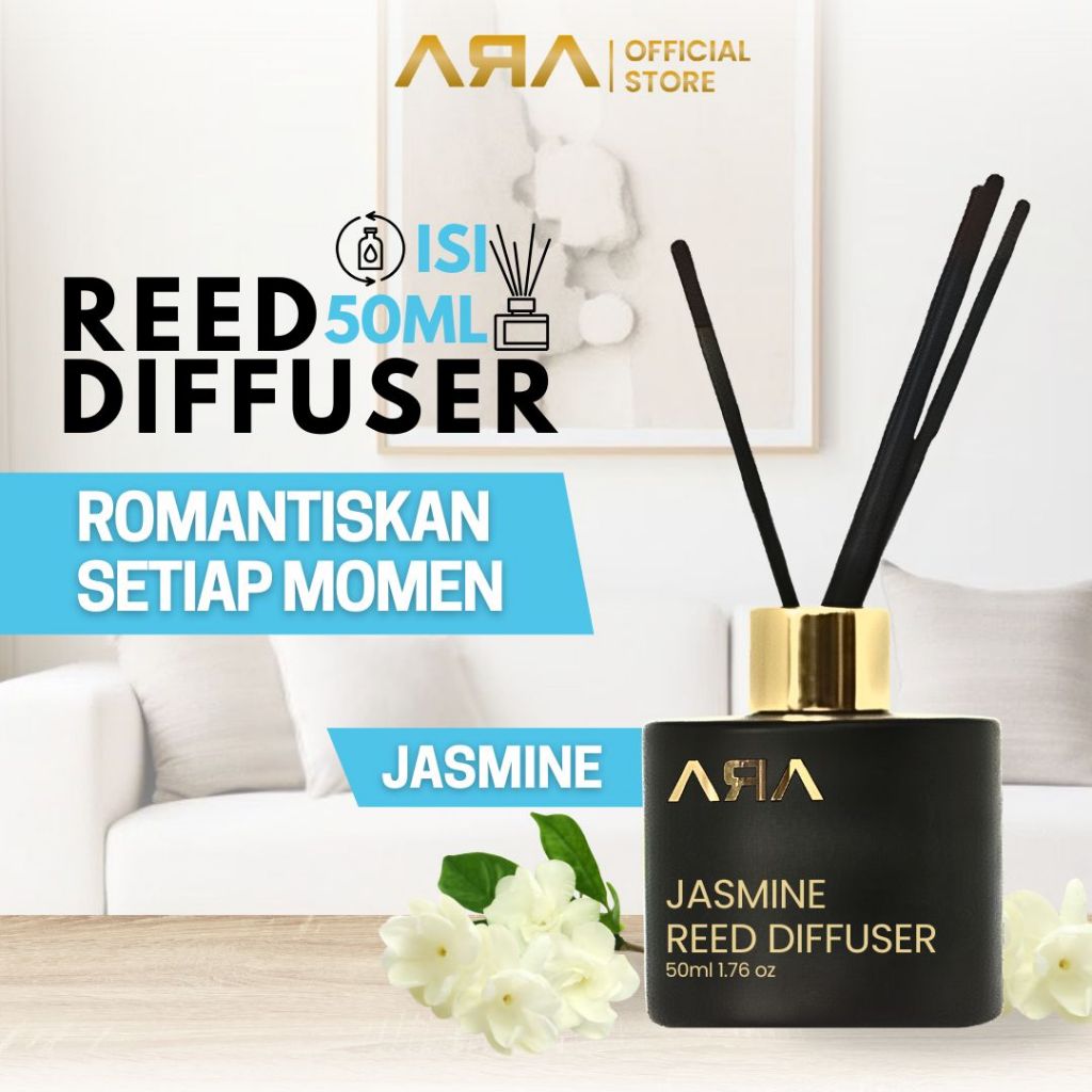 Jual Reed Diffuser Jasmine ARA Pewangi Ruangan Aroma Bunga Melati Alami ...