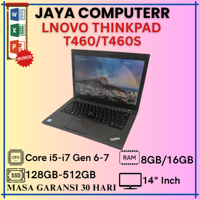 Jual Laptop Lenovo Thinkpad T460 & T460S TouShcreen Core i5 & i7 Gen 6 ...