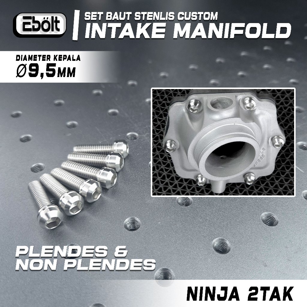 Jual BAUT SET CUSTOM INTAKE MANIFOLD STANDAR NINJA PLENDES NON PLENDES ...