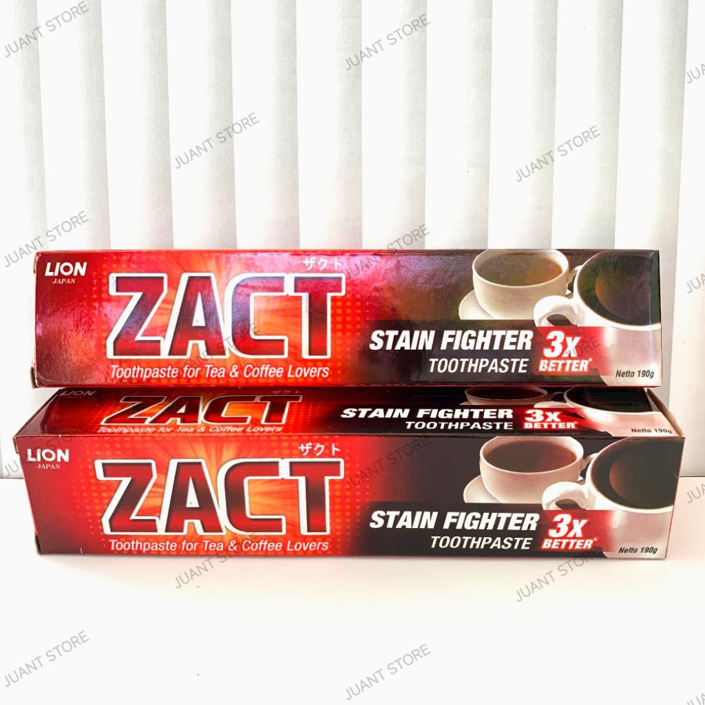 Jual ZACT STAIN FIGHTER TOOTHPASTE PASTA GIGI FOR TEA & COFFEE LOVERS 190 GR | Shopee Indonesia