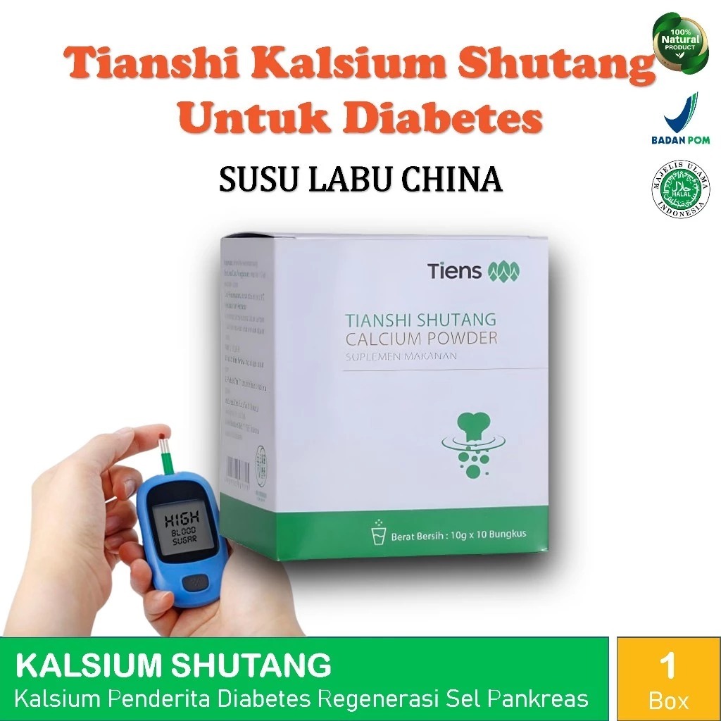 Jual Paket Promo!! OBAT DIABETES Shutang Calsicum Powder |Kalsium ...