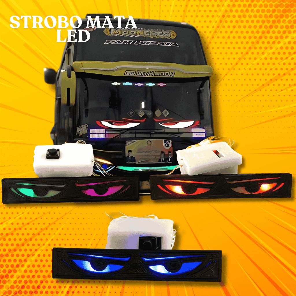 Jual Lampu Mata Strobo Mata dan Rotator Miniatur Mata Mobil dan Bus ...