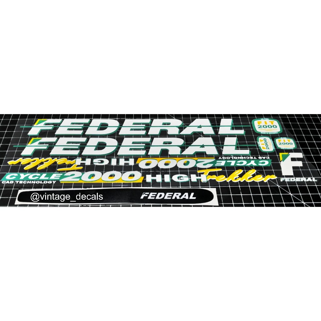 Jual sticker decals sepeda federal High trekker | Shopee Indonesia