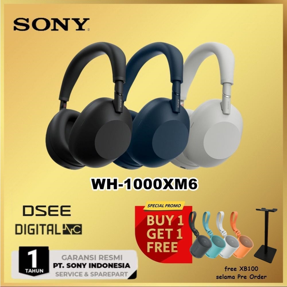 Jual Sony WH-1000XM6 WH1000XM6 WH1000 WH-1000 XM6 Wireless Noise ...
