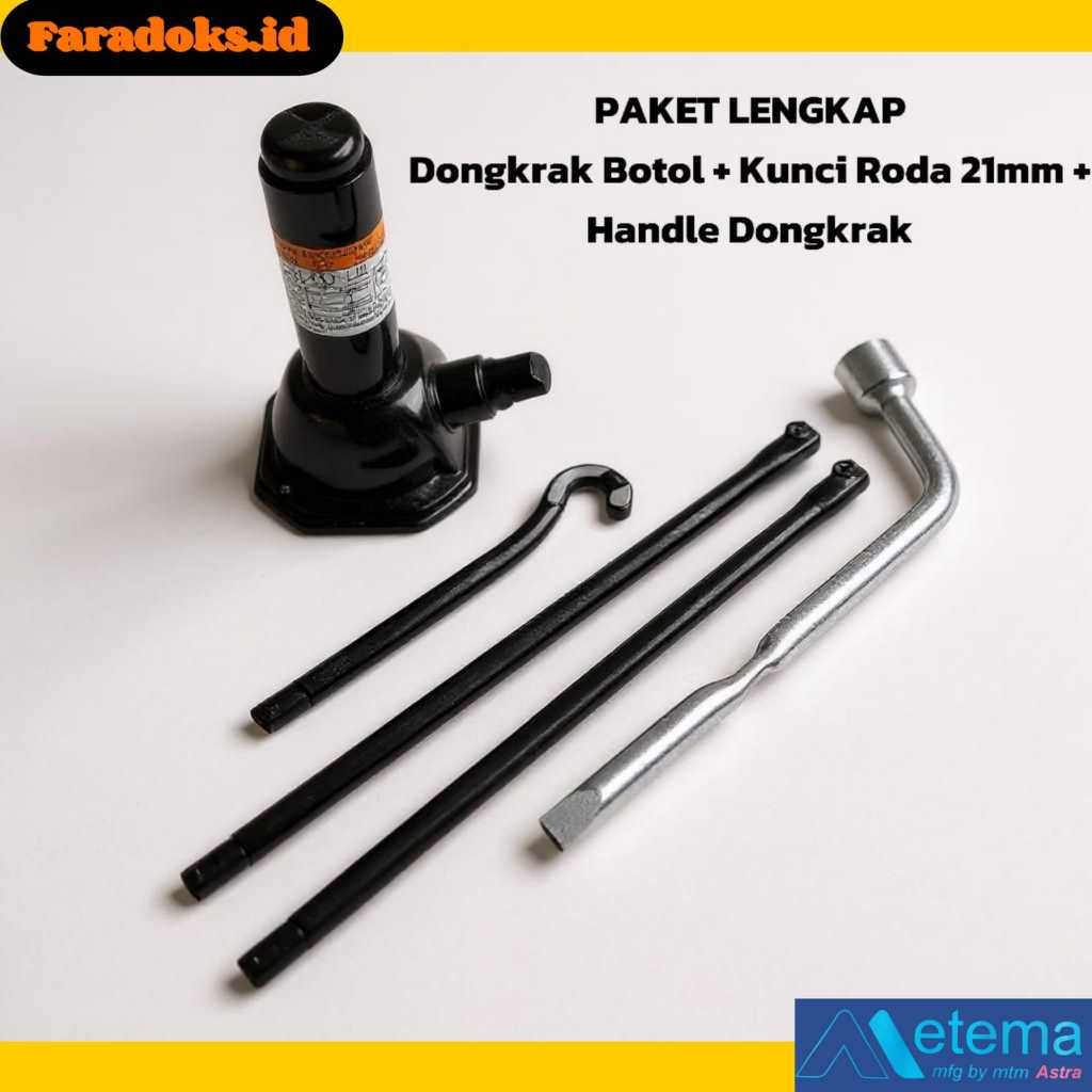 Jual PAKET LENGKAP DONGKRAK BOTOL/ SCREW JACK + KUNCI RODA 21MM ...