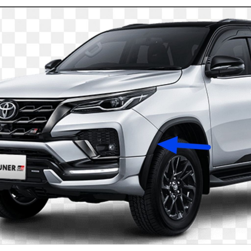 Jual Moulding Extension Bumper Over Fender bemper Depan TOYOTA FORTUNER ...