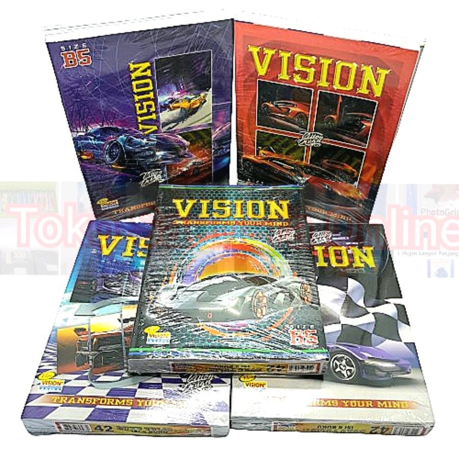 Jual Buku Tulis Vision 42 Lembar Boxy Campus B5 1 PAK Isi 6 Buku ...