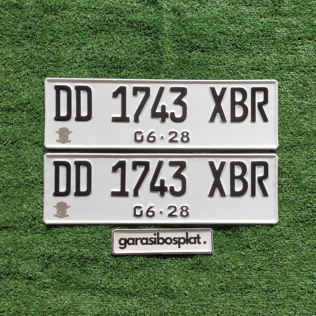 Jual Satu Set Plat Nomor STANDAR Mobil | Plat Nomor STANDAR Ukuran ...
