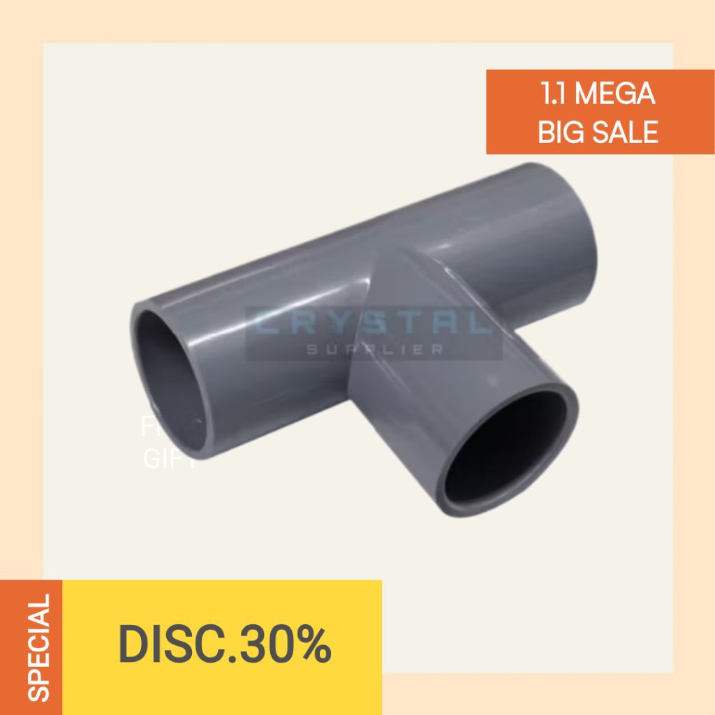 Jual rucika TEE PVC JAYA TS 1/2" INCH - FITTING AW PIPA T | Shopee ...