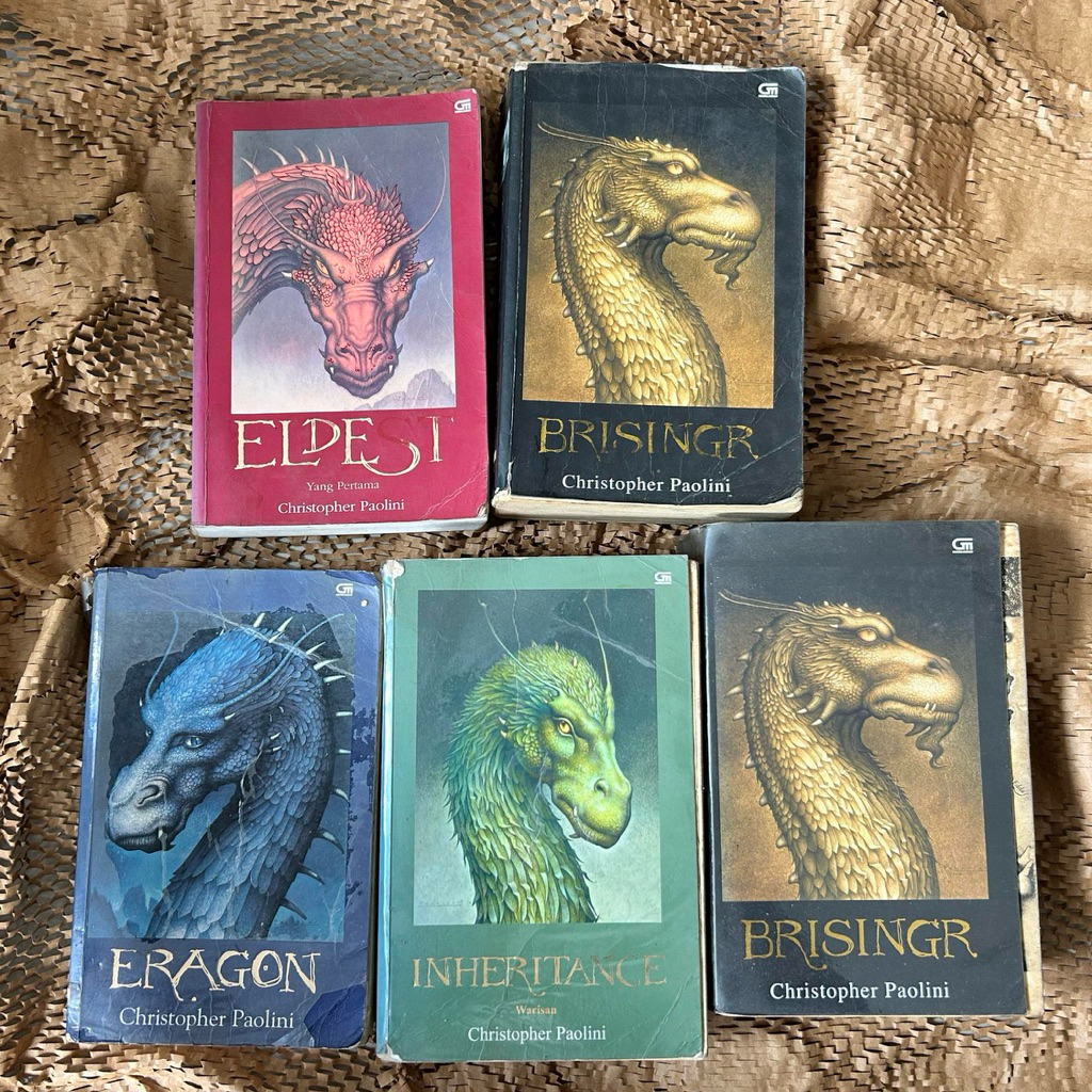 Jual Set 4 Novel Eragon Series: Eragon, eldest, brisingr, inheritance ...