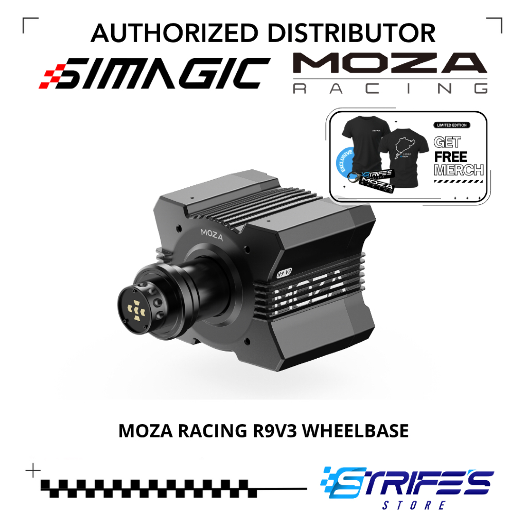 Jual Moza Racing R9 V3 Wheelbase DD Direct Drive 9Nm Wheel Base Not ...